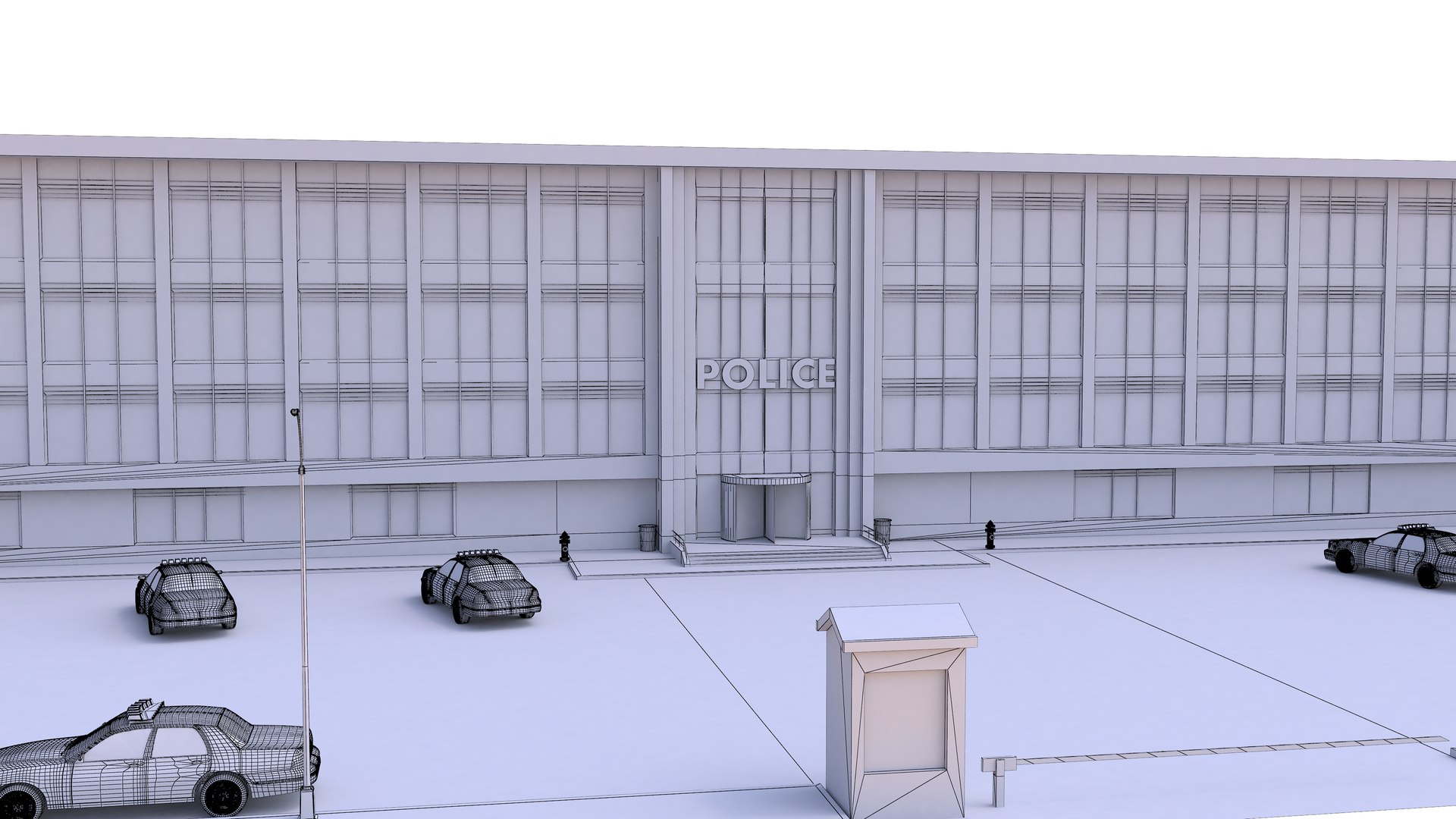 Police Station 3D Model - TurboSquid 1564658