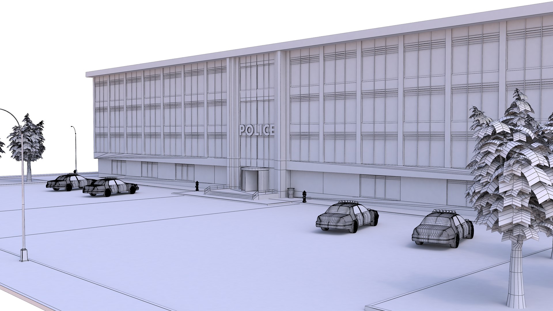 Police Station 3D Model - TurboSquid 1564658