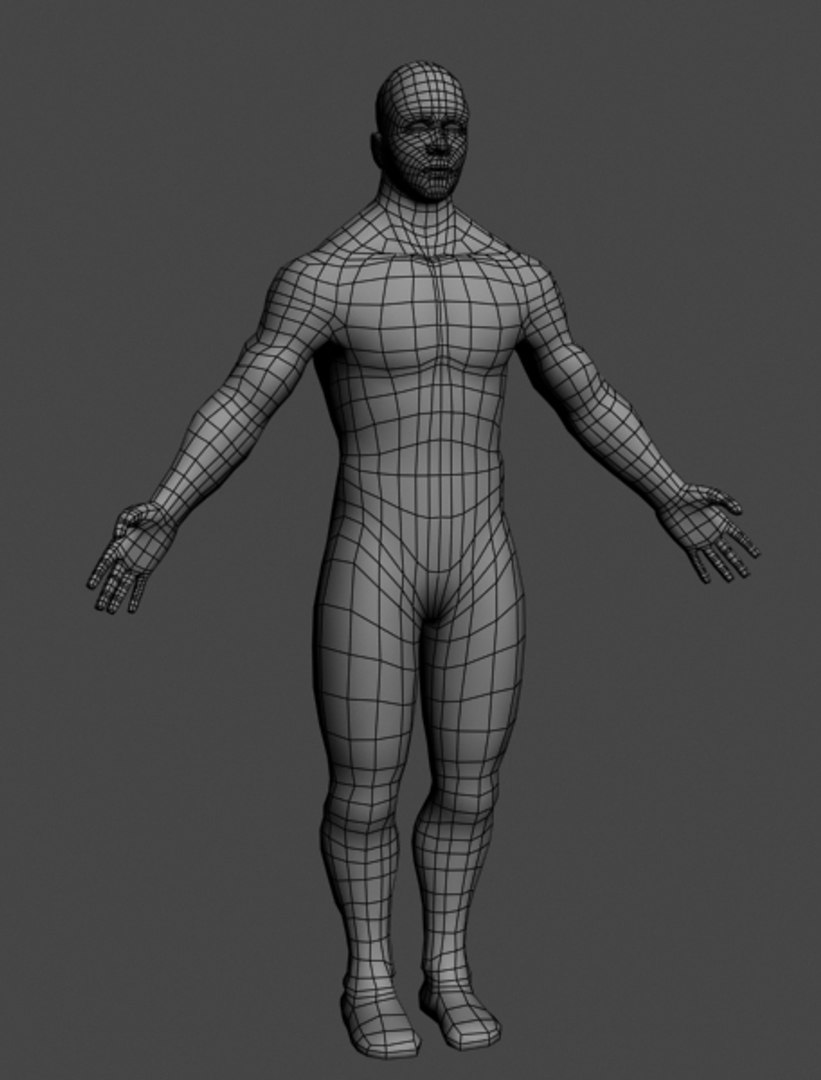 Male Body 3d Max