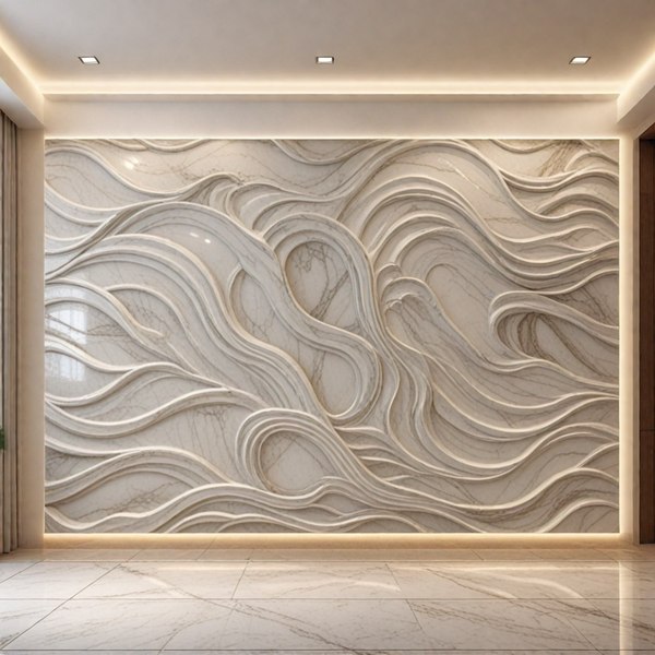 modelo 3d Conjunto de decoración de pared con paneles modernos, mural ...