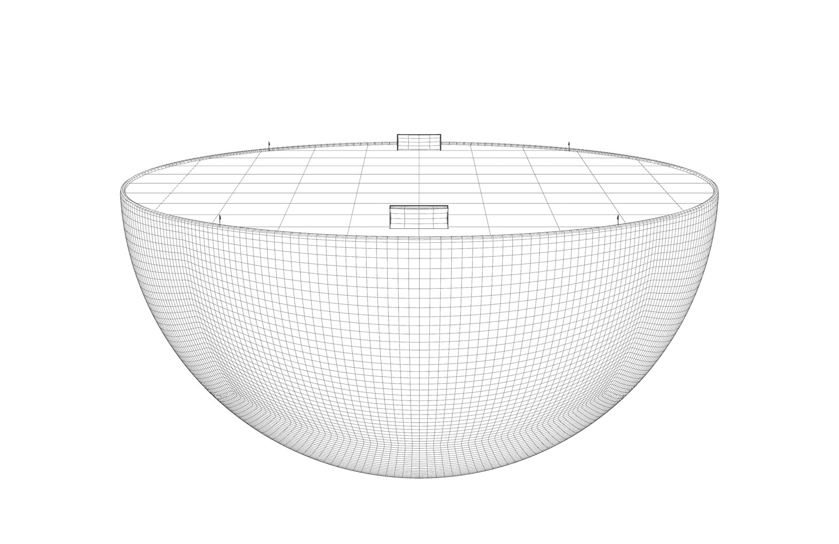 3D Soccer Half Ball And Soccer Field - TurboSquid 2131114
