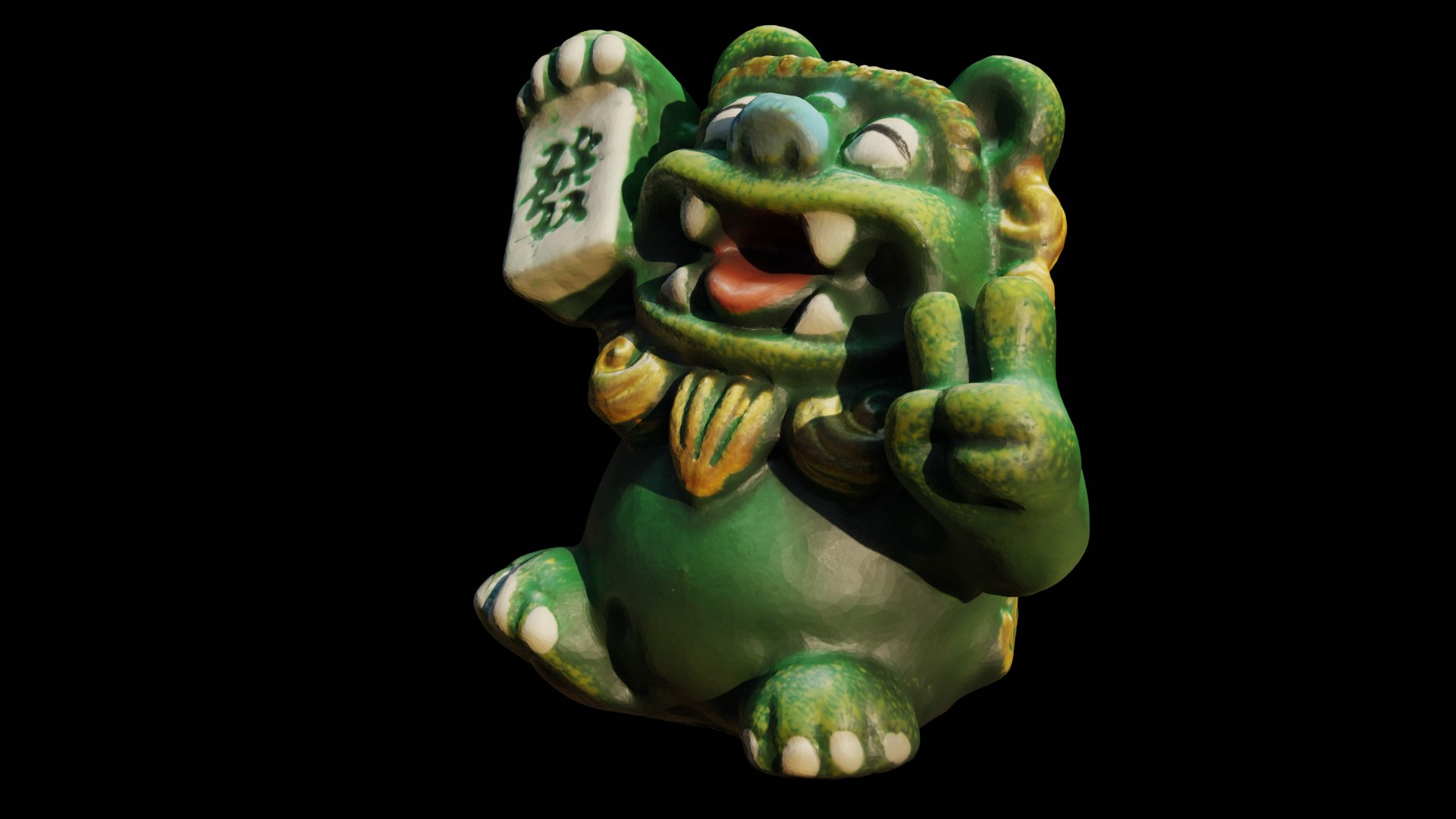 3D Chinese Guardian Lion Shishi Fu Dog 3D Model - High Detail 3D Model ...