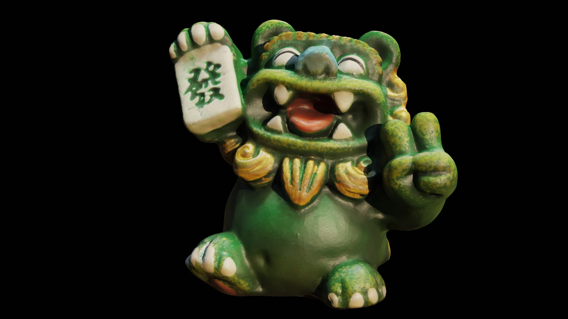 3D Chinese Guardian Lion Shishi Fu Dog 3D Model - High Detail 3D Model ...