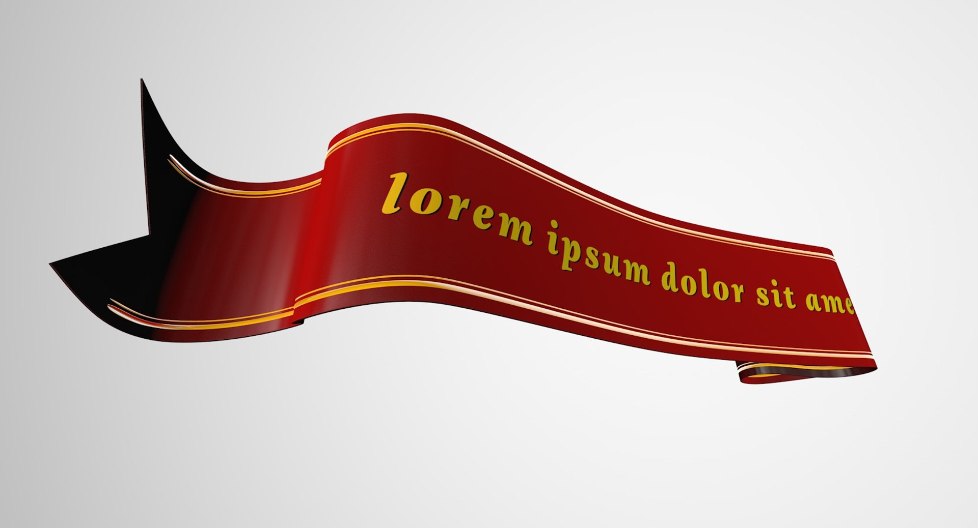 3D floating ribbon lines singleline - TurboSquid 1328266