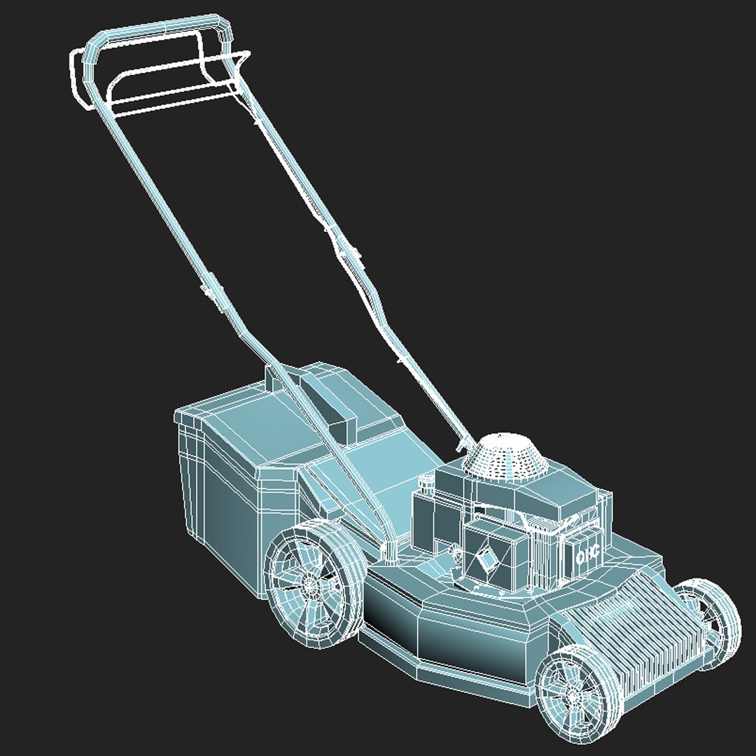 3d Model Petrol Lawn Mower