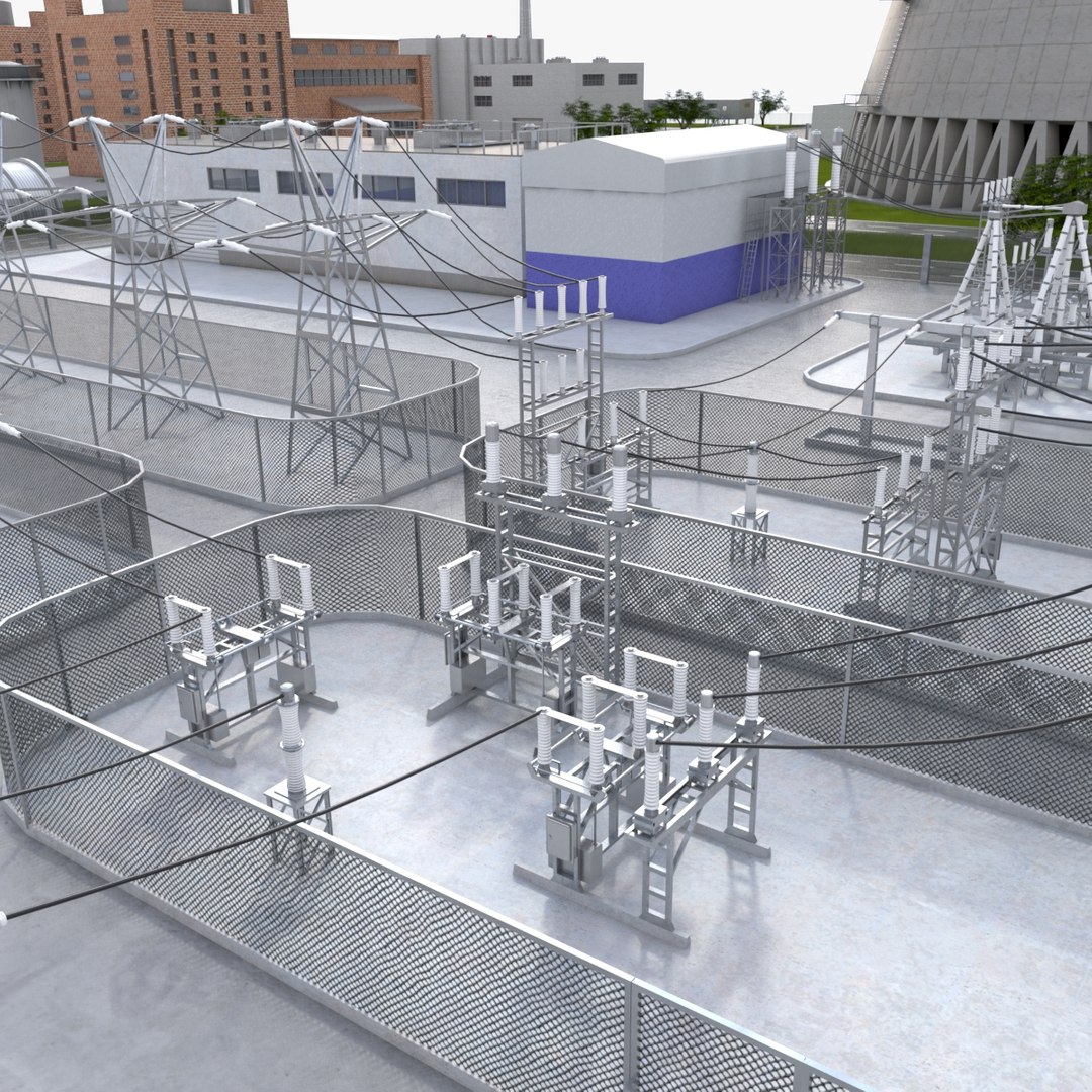 3D power plant - TurboSquid 1241255