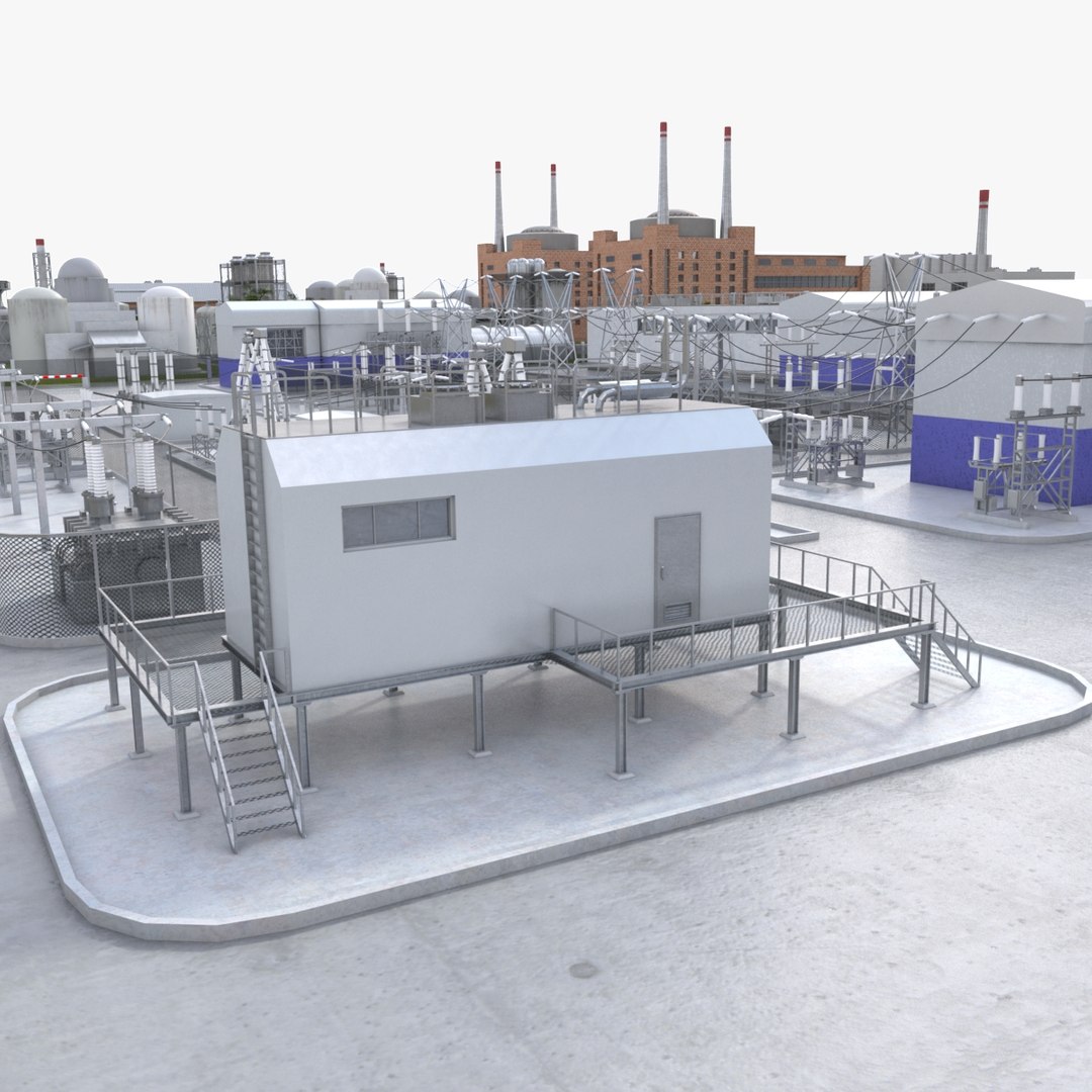 3D power plant - TurboSquid 1241255