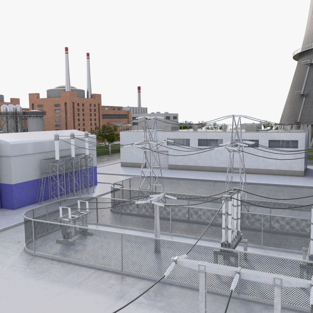 3D power plant - TurboSquid 1241255
