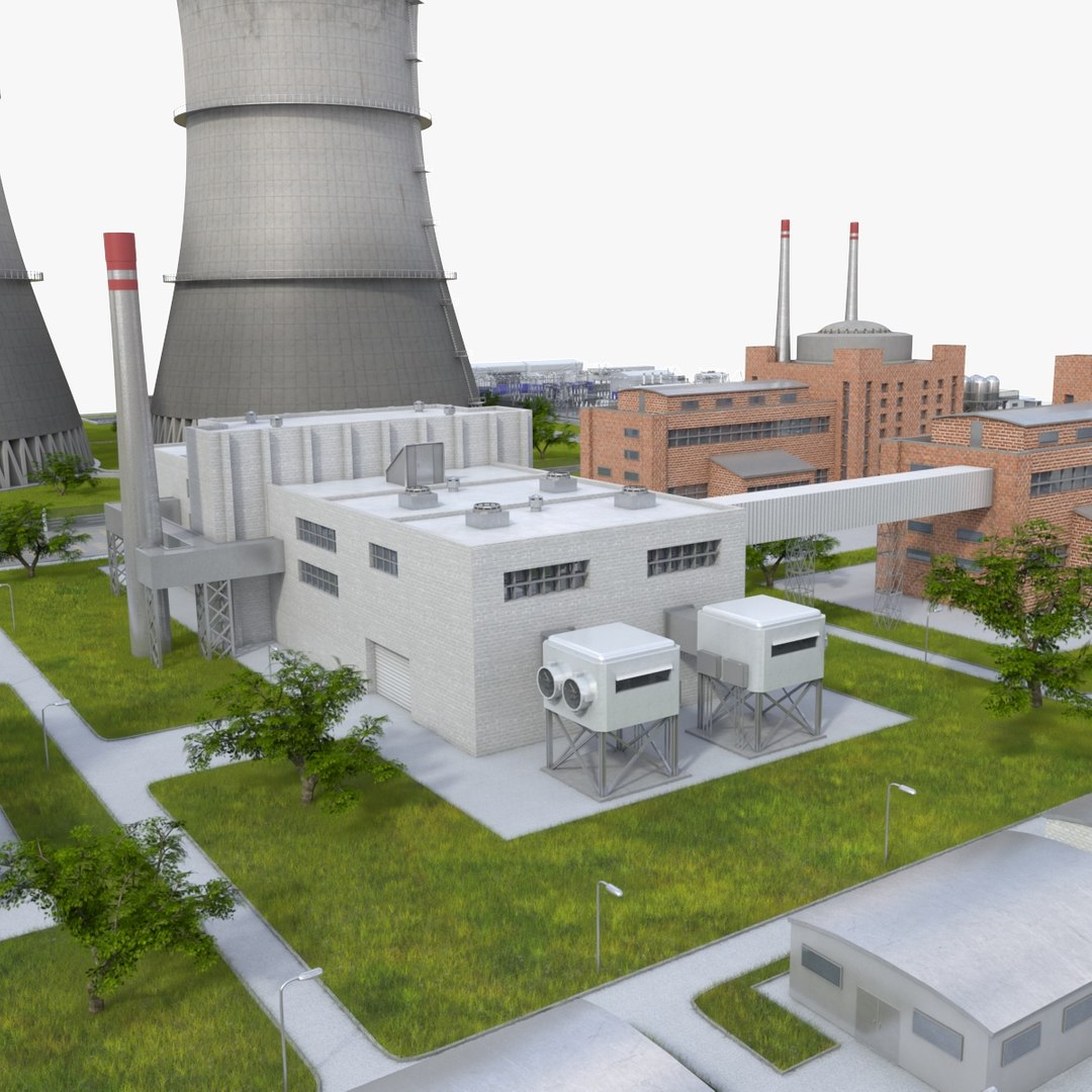 3D power plant - TurboSquid 1241255