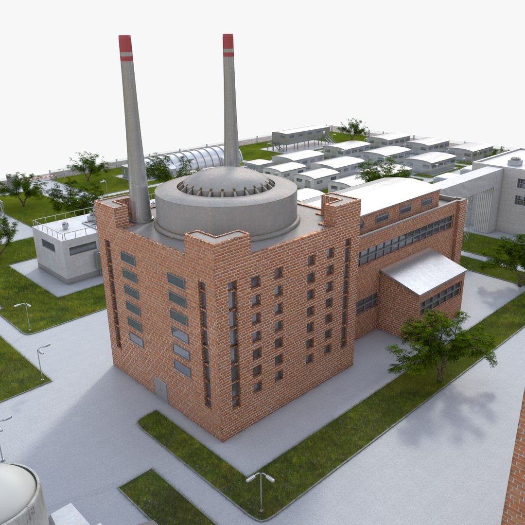 3D power plant - TurboSquid 1241255