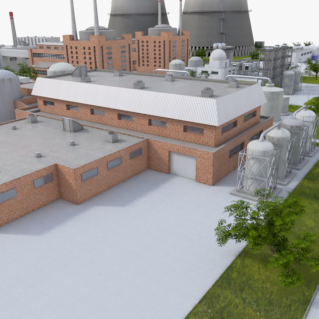 3D power plant - TurboSquid 1241255