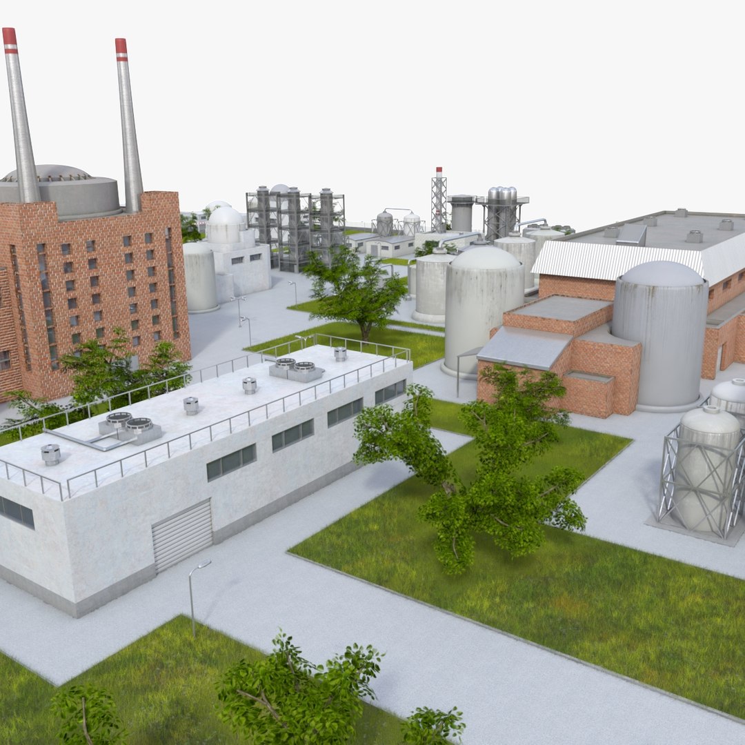 3D power plant - TurboSquid 1241255