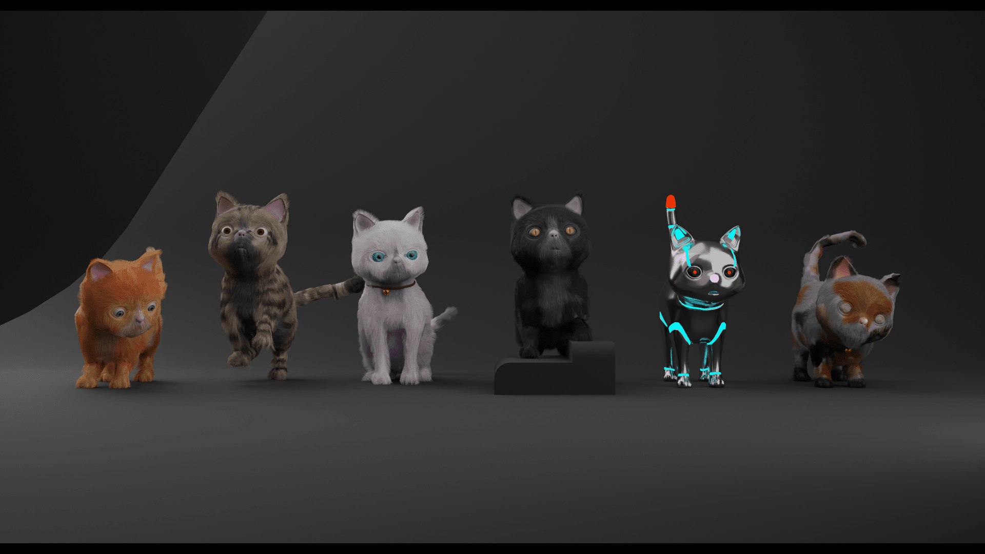 Cat Bundle All Riggged Model - TurboSquid 2286181