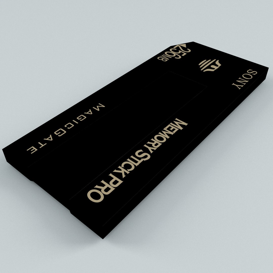 Memory Card Ms Pro 3d Model