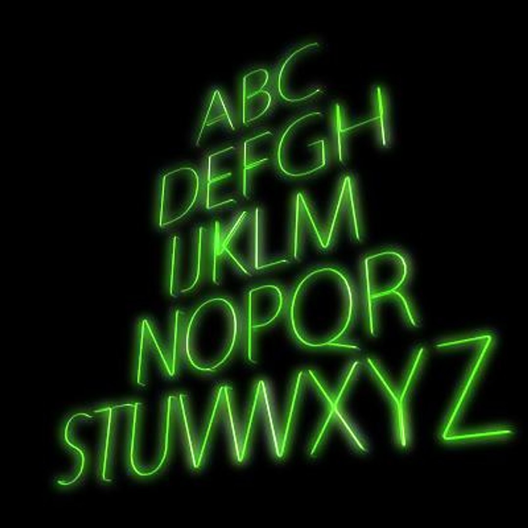 Neon Alphabet 3d 3ds