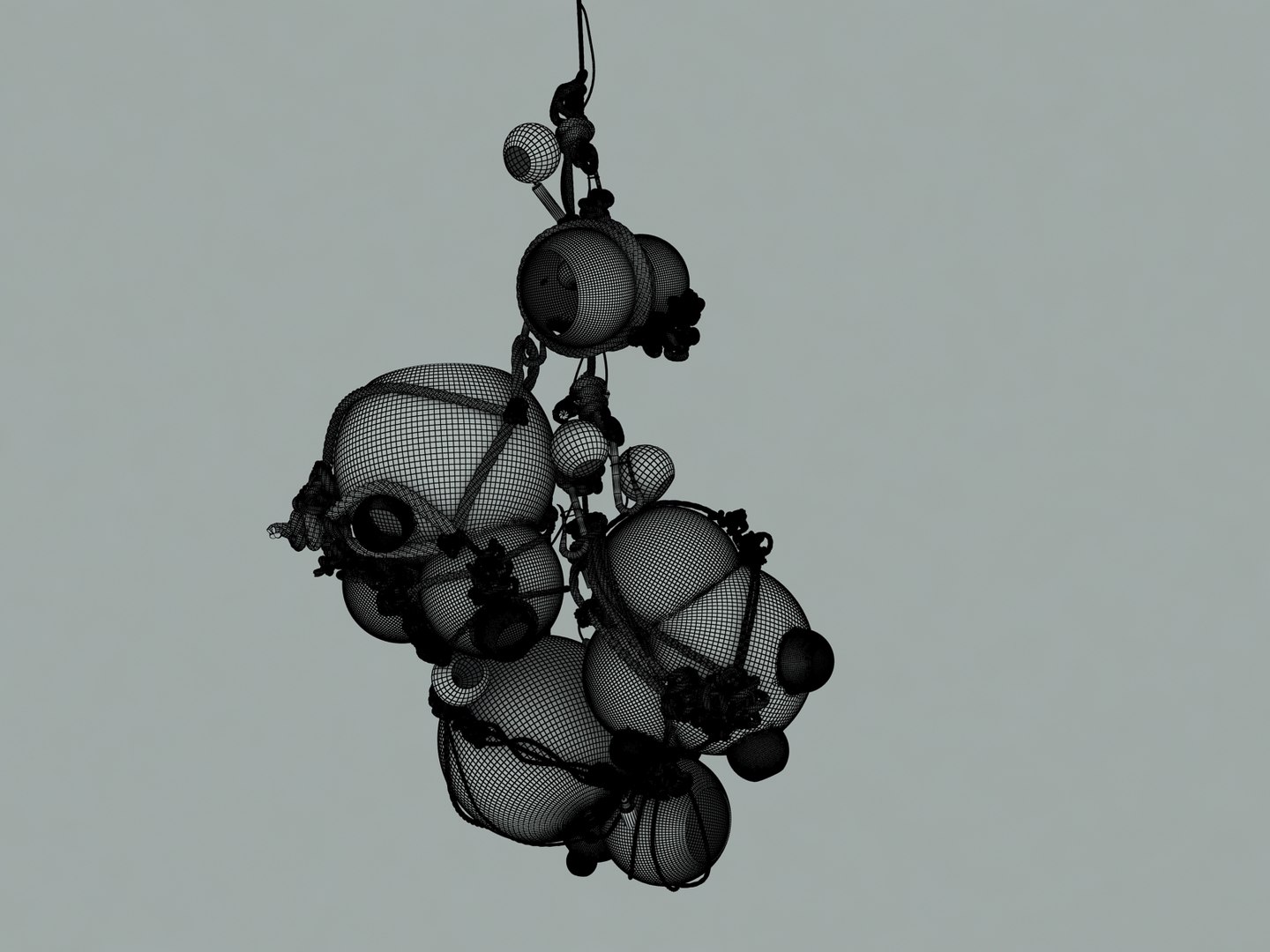 Knotty Bubbles Chandelier C 3D Model - TurboSquid 1244589