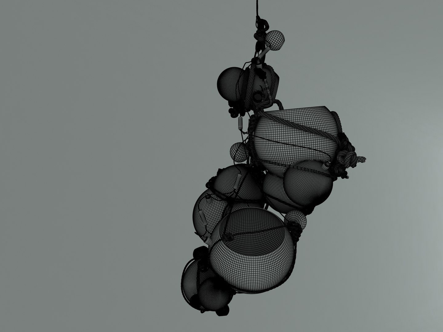 Knotty Bubbles Chandelier C 3D Model - TurboSquid 1244589