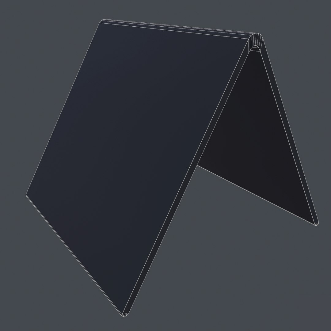 3D Number Placard Model - TurboSquid 1315126