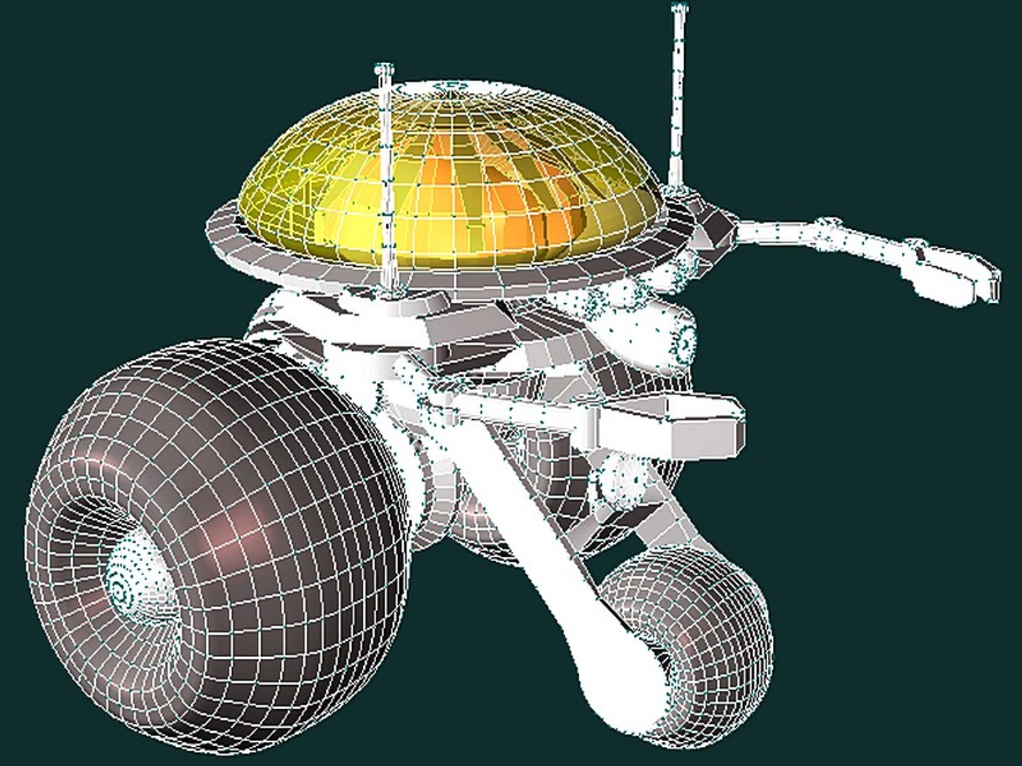 3d model cybernetic robot