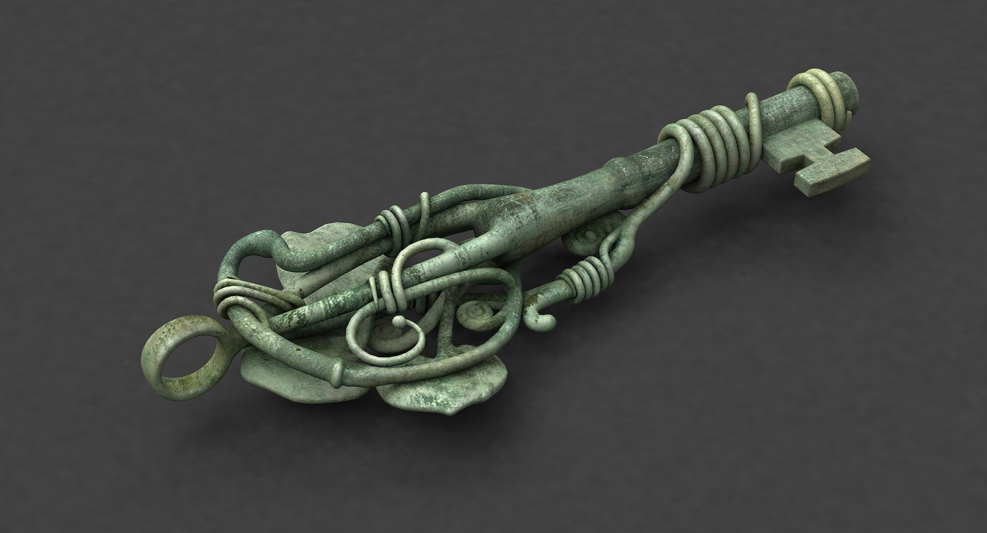3d Fantasy Key Model