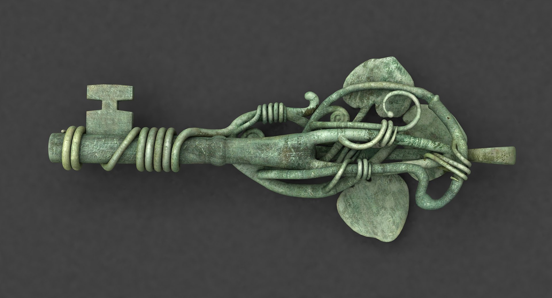 3d Fantasy Key Model