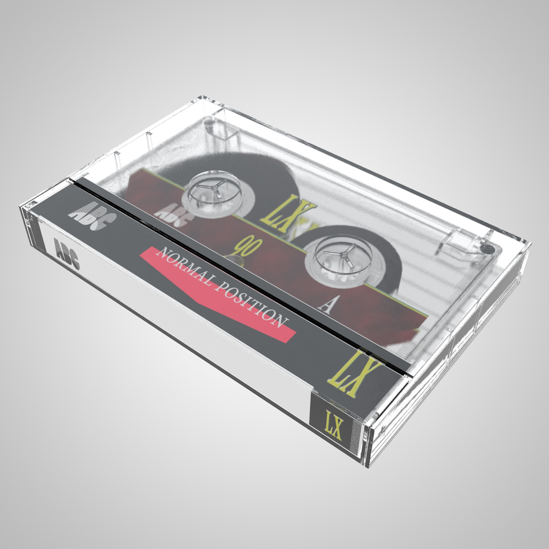 cassette tape compact 3d model