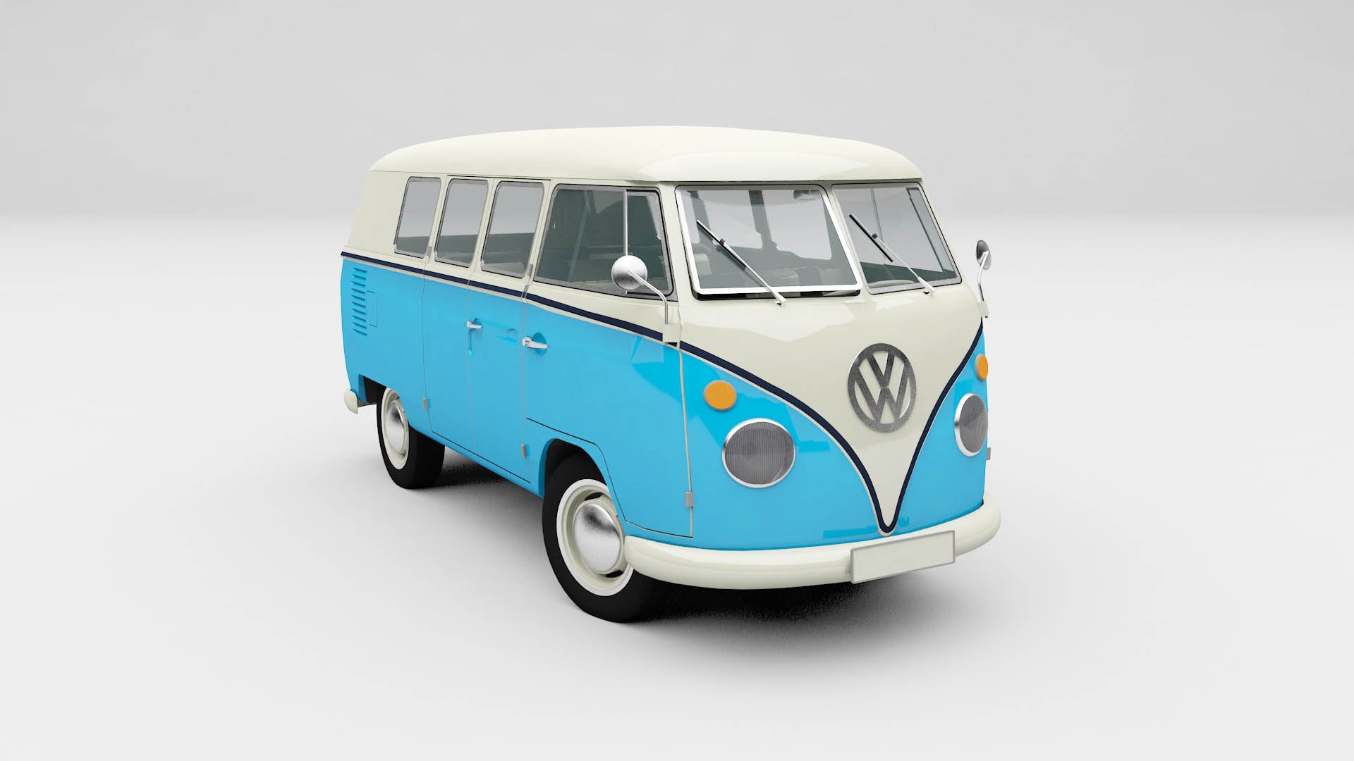 3D Volkswagen Type 1 Bus Van - TurboSquid 1994828