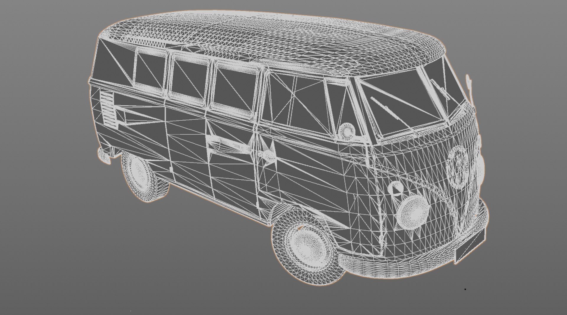 3D Volkswagen Type 1 Bus Van - TurboSquid 1994828