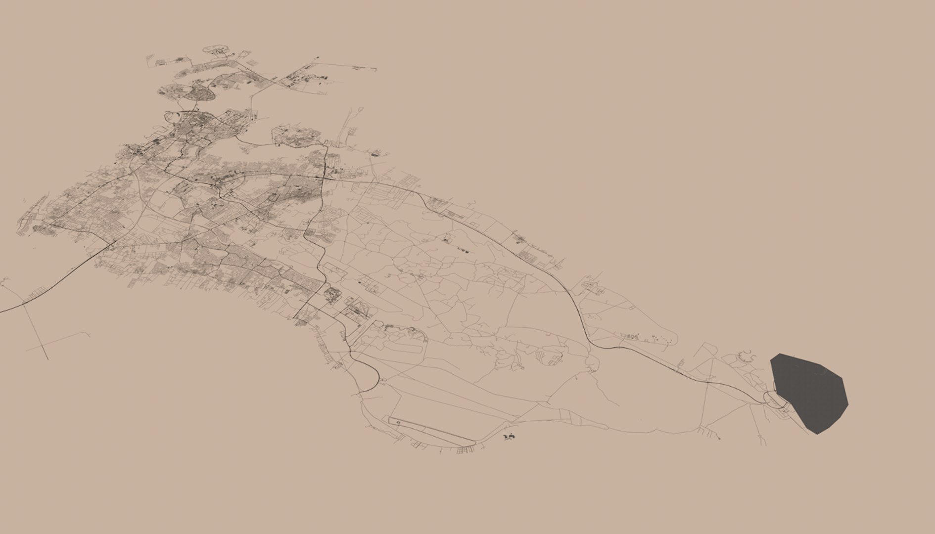 Bahrain Streets Mapping 3D - TurboSquid 1378103