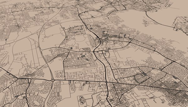 Bahrain streets mapping 3D - TurboSquid 1378103