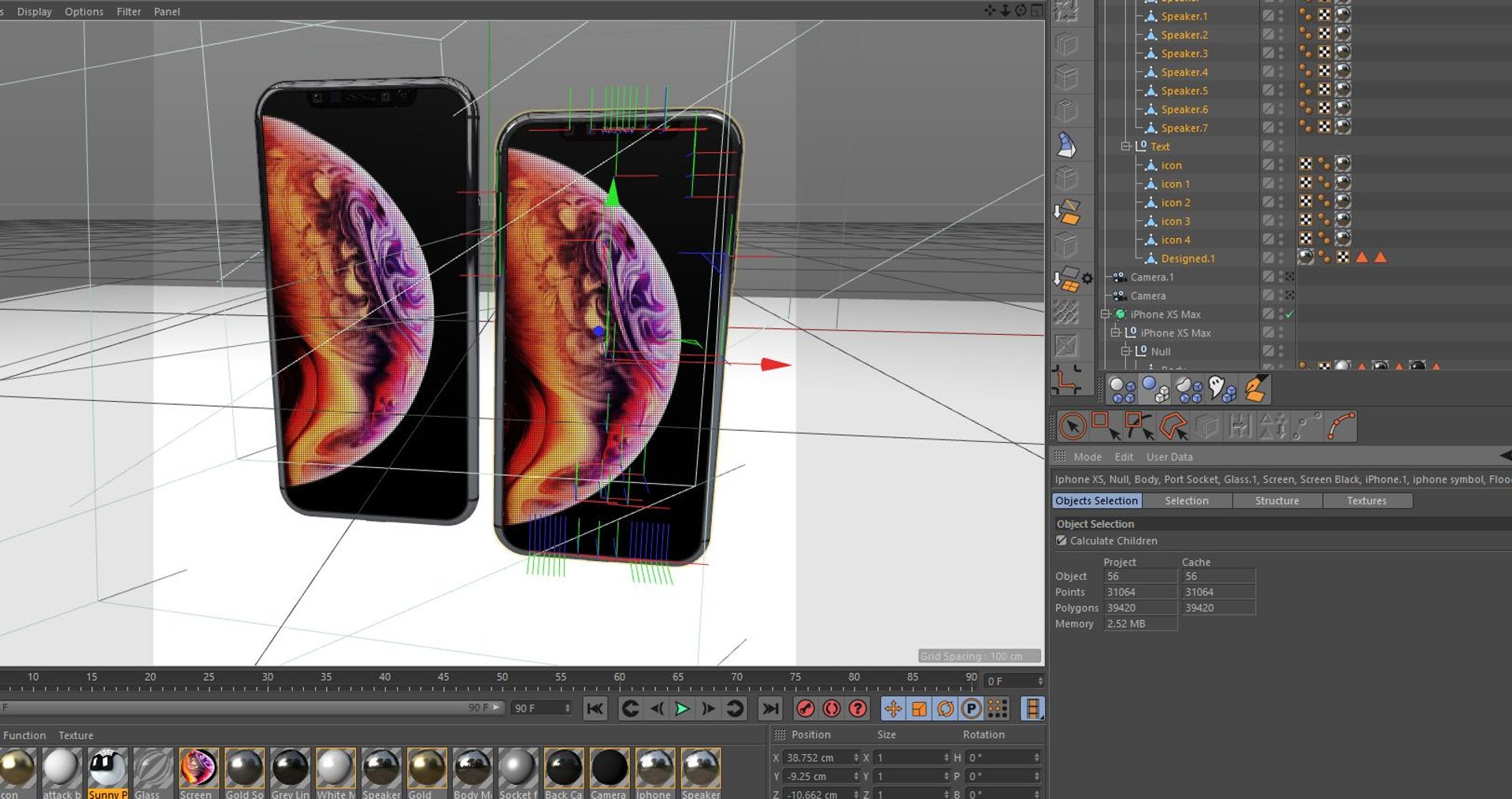 3D Iphone Xs Element V2 - TurboSquid 1466943