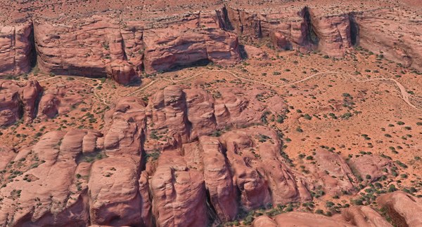Sandstone valley 3D model - TurboSquid 1396042