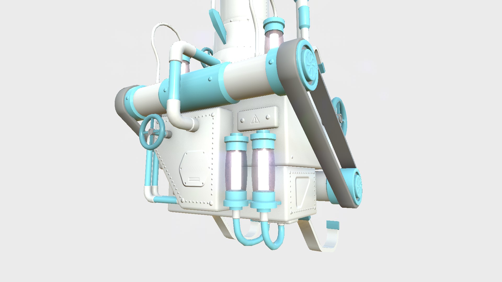 3D Steampunk Backpack 12 White Cartoon - Character Design - TurboSquid ...