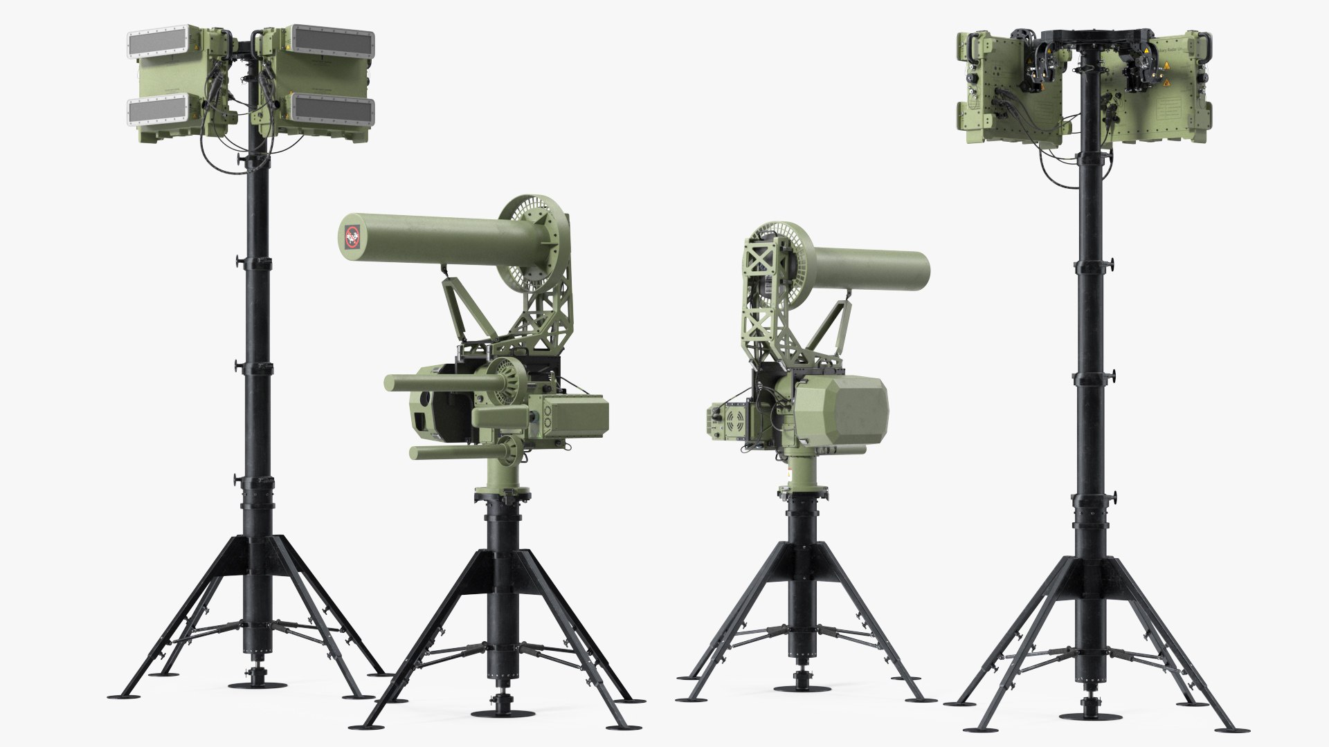 Anti UAV Defence System with Radar Set model - TurboSquid 1773067