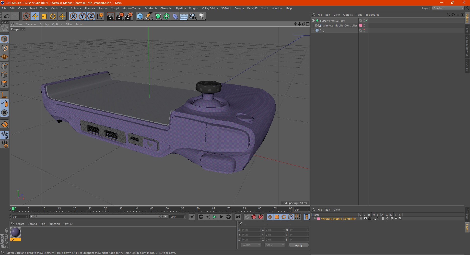 Wireless Mobile Controller 3D Model - TurboSquid 1636282