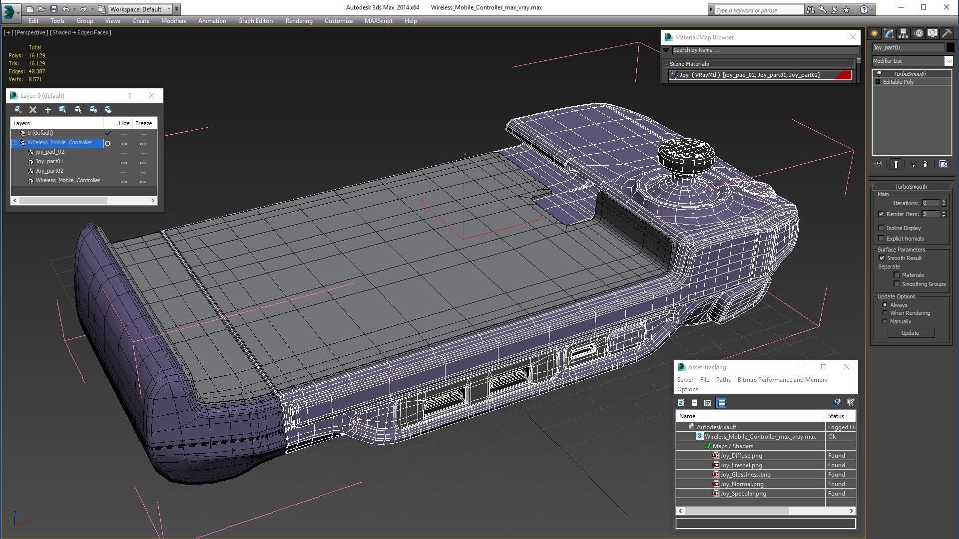 Wireless Mobile Controller 3D Model - TurboSquid 1636282