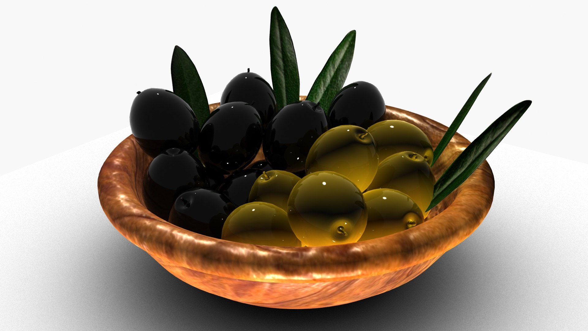 Olives In Bowl Model - TurboSquid 2126752