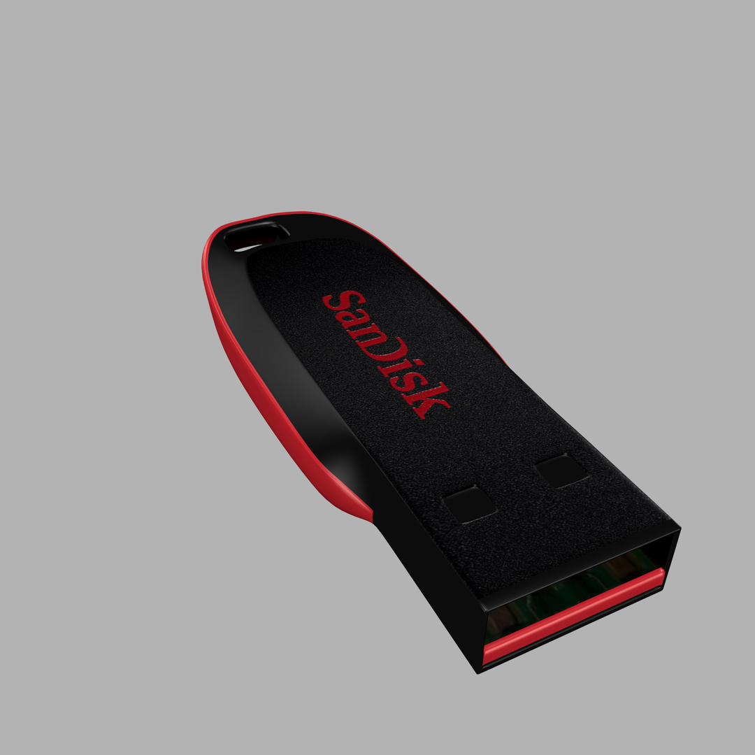 Pendrive Sandisk 3d Obj