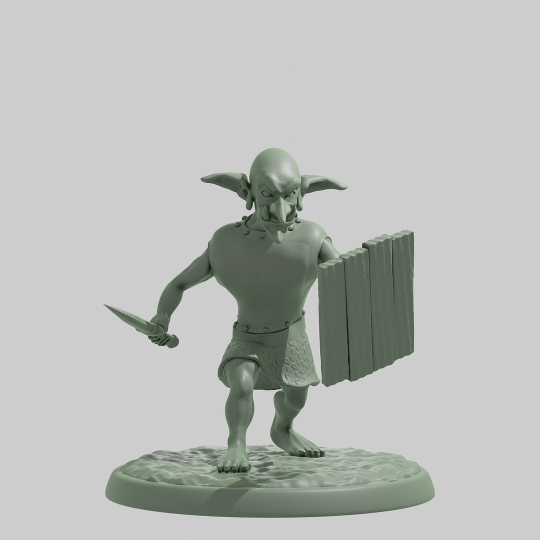 Goblin With Dagger And Shield 3D Model - TurboSquid 2389149
