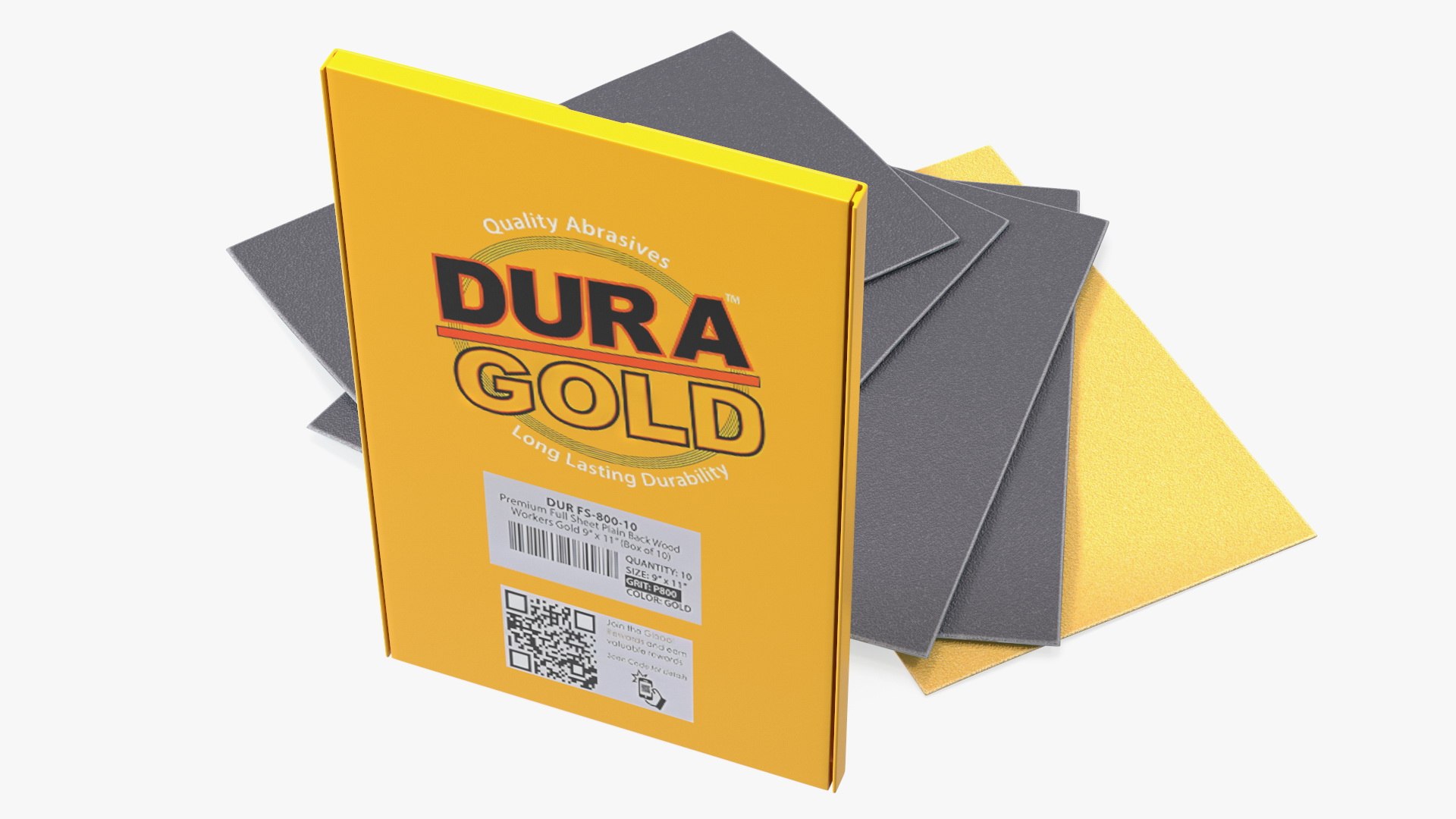 3D Sandpaper Pack Dura Gold Model - TurboSquid 2100753