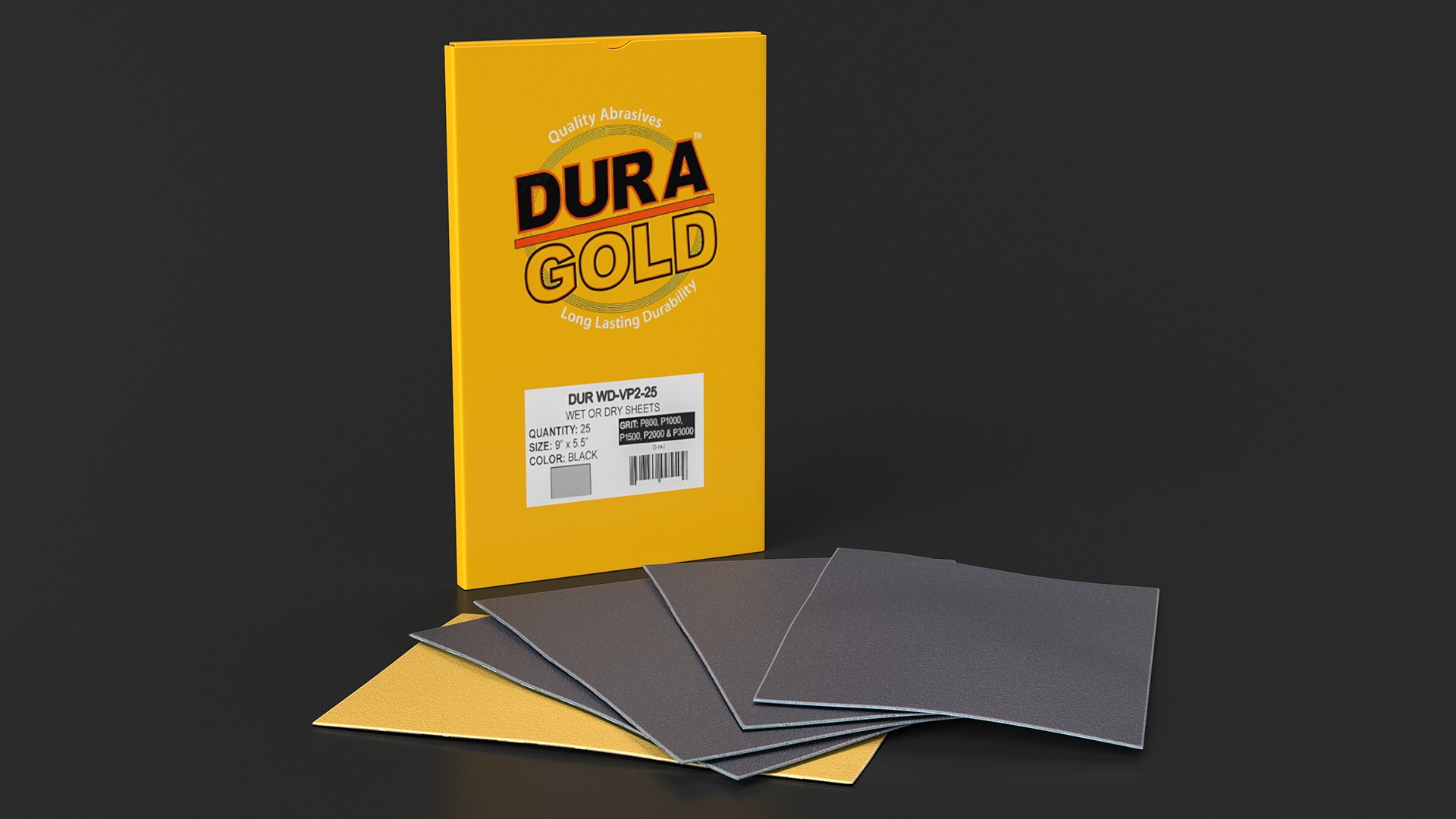 3D Sandpaper Pack Dura Gold Model - TurboSquid 2100753