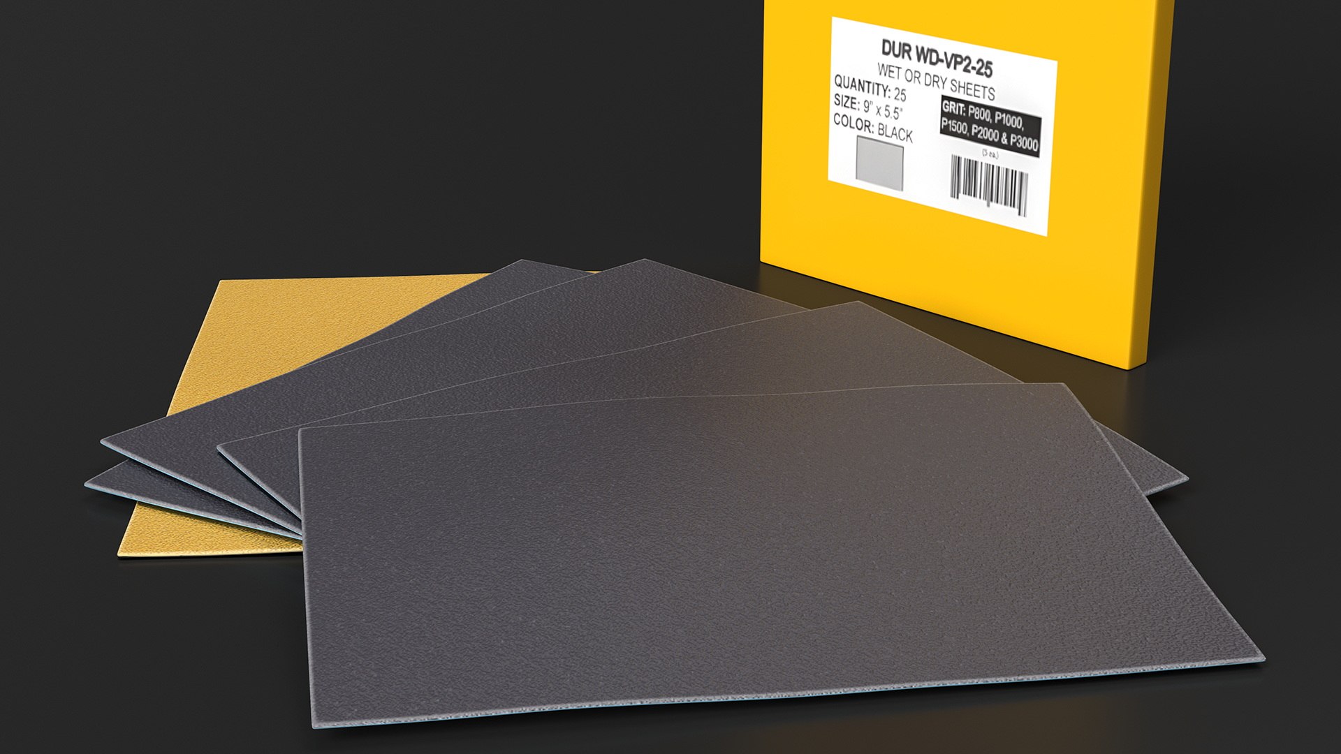 3D Sandpaper Pack Dura Gold Model - TurboSquid 2100753