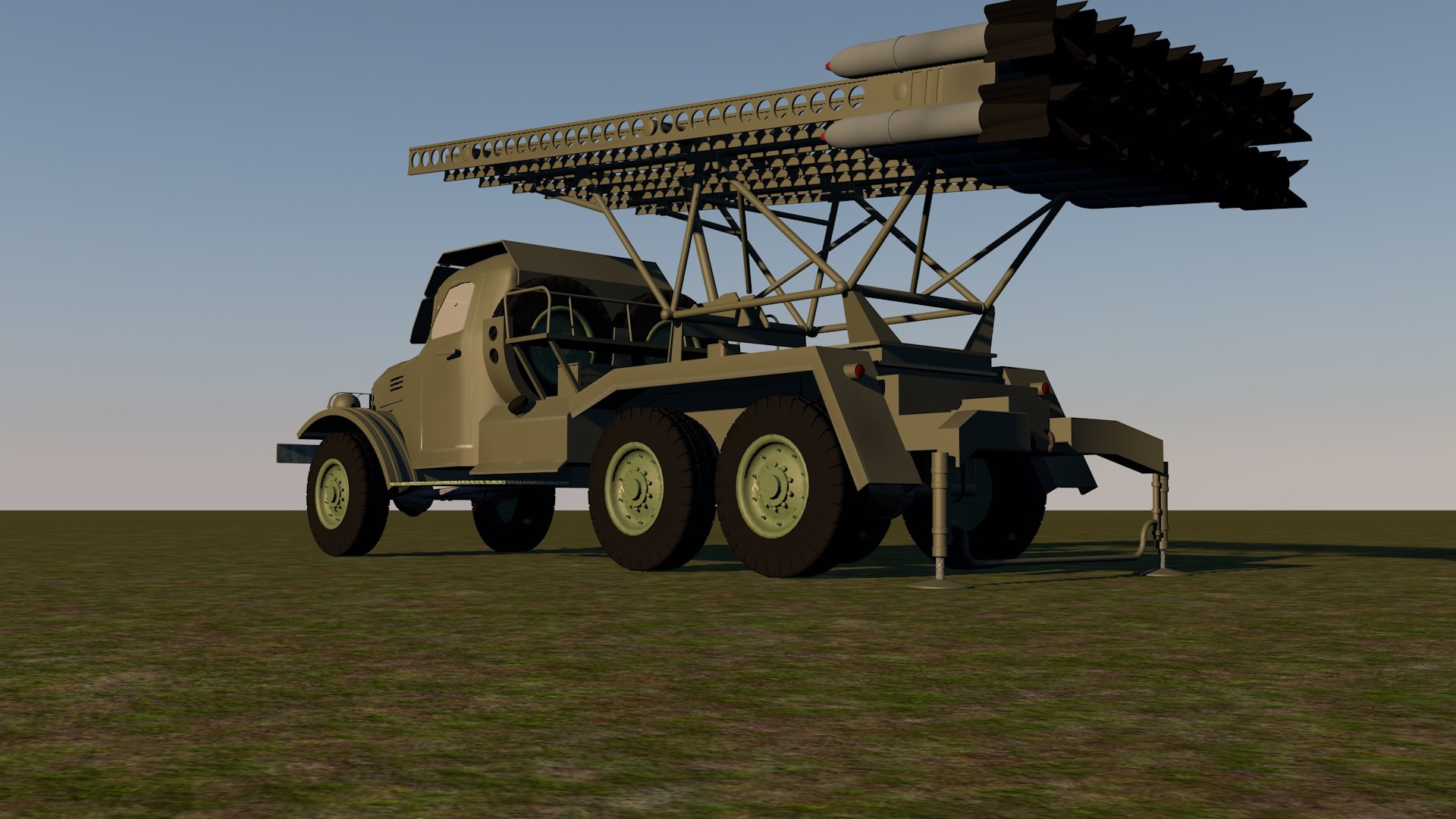 BM-13 Katyusha 3D Model - TurboSquid 1844435
