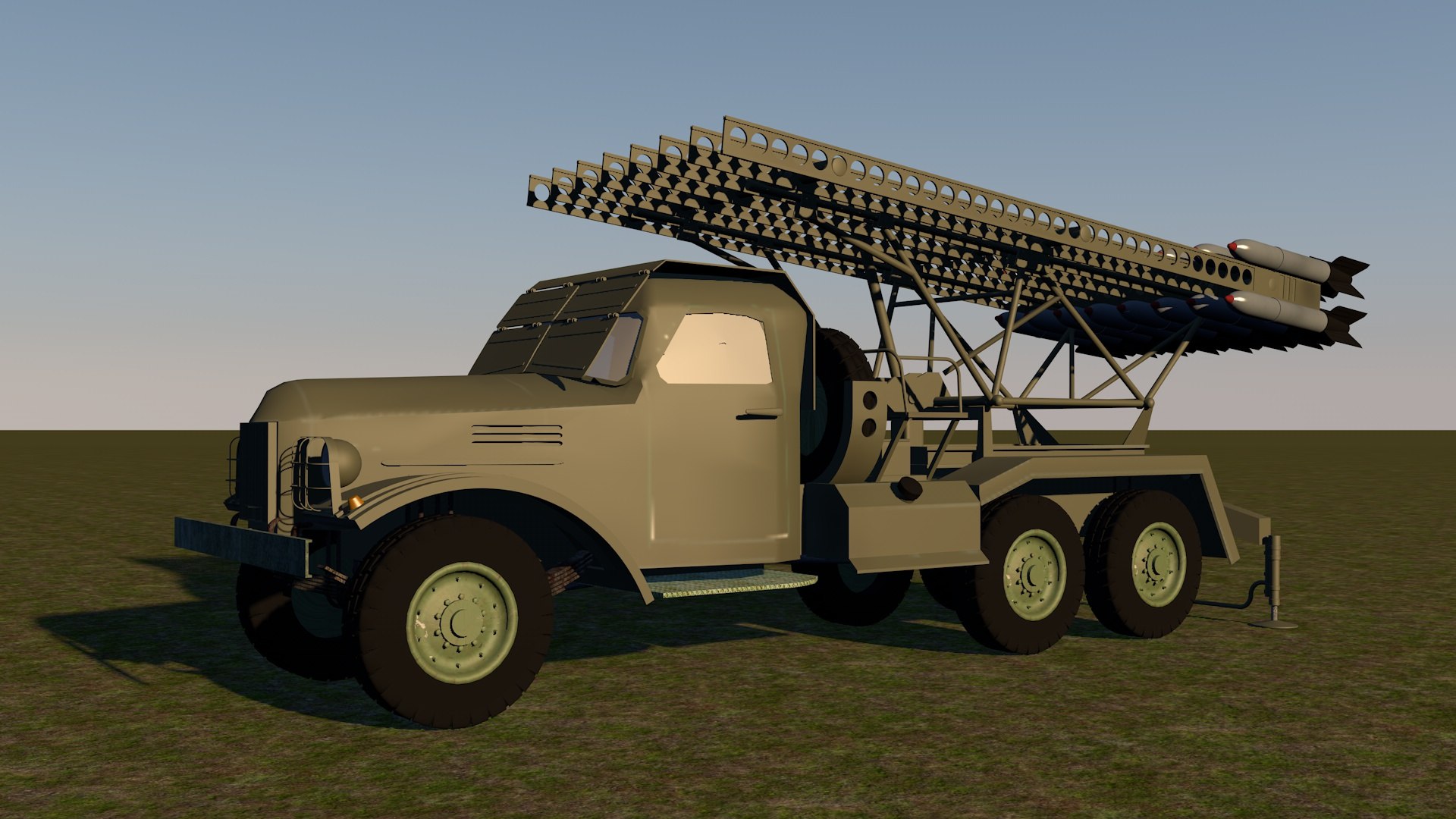 BM-13 Katyusha 3D Model - TurboSquid 1844435