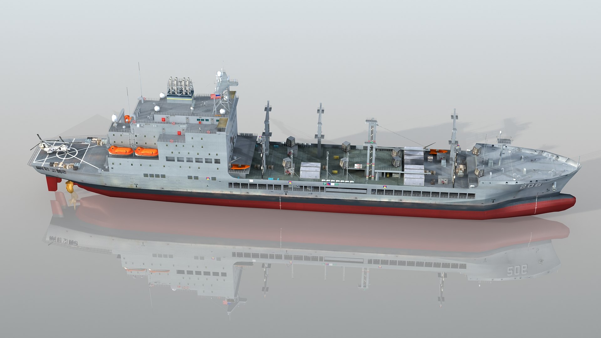 3D USNS Harvey Milk T-AO-206 - TurboSquid 2074483