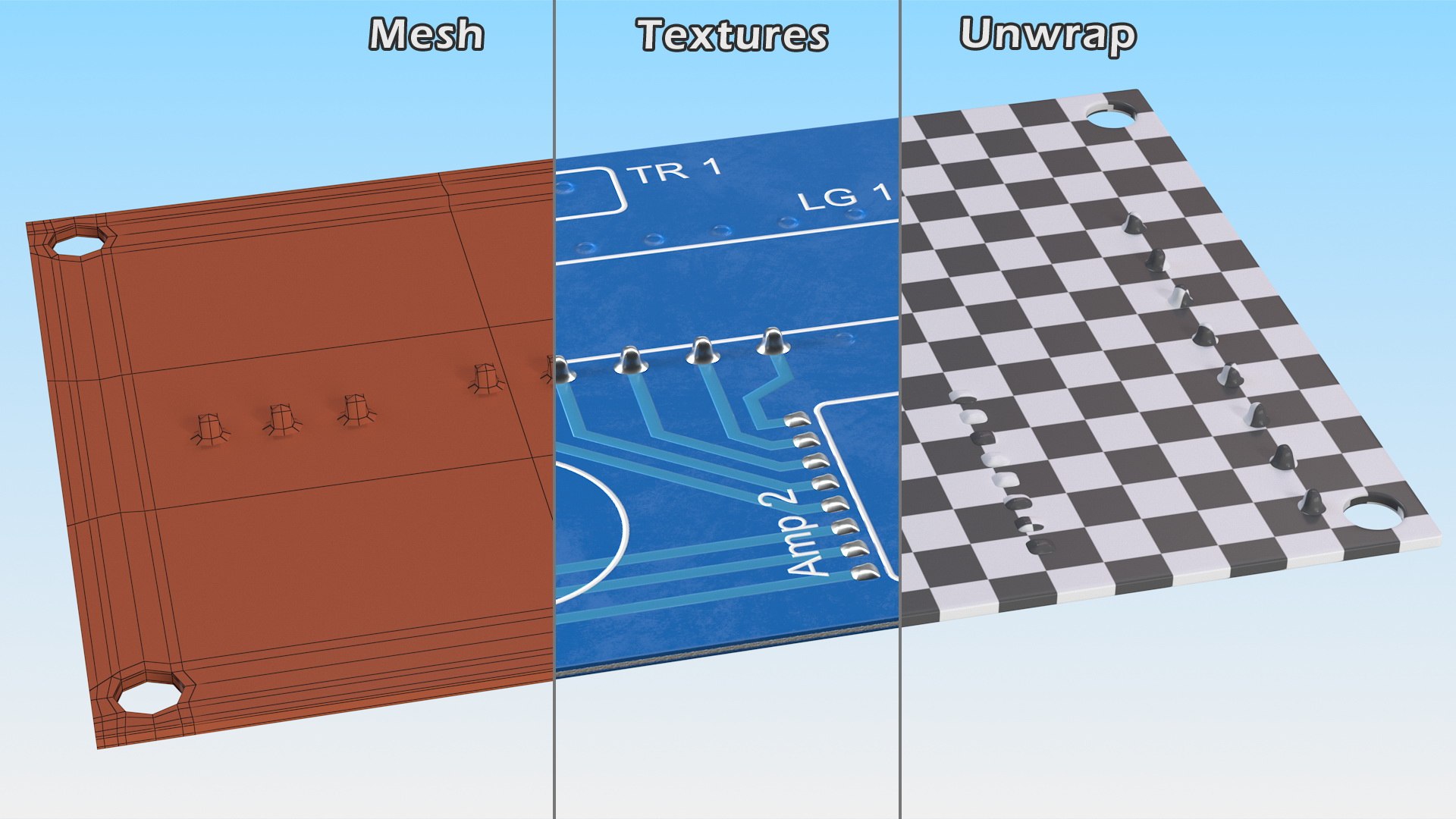 Printed Circuit Board 3D Model - TurboSquid 1664960