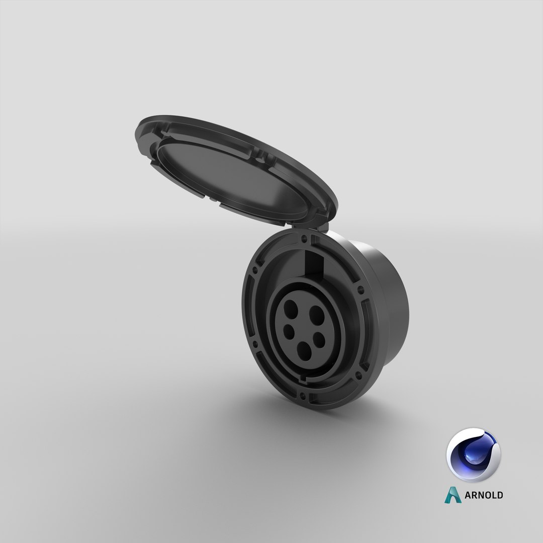 Electric Car Charger Socket 3D Model - TurboSquid 1887427