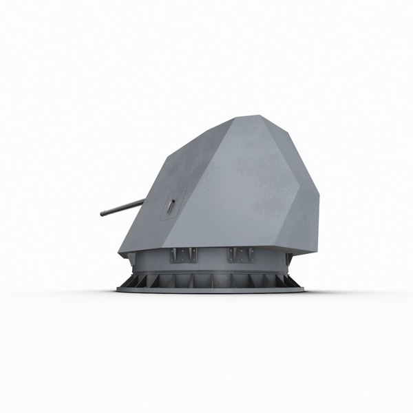 3d model oto melara 127mm 64