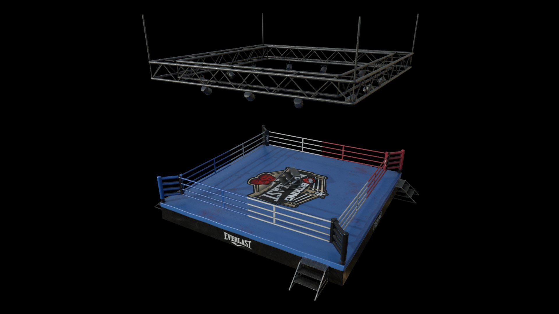 3D Boxing Ring Pack - TurboSquid 2099238