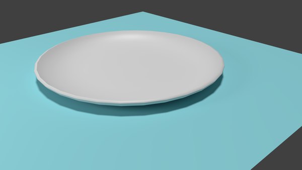 Photorealistic ceramic plate realistic 3D model - TurboSquid 1255688